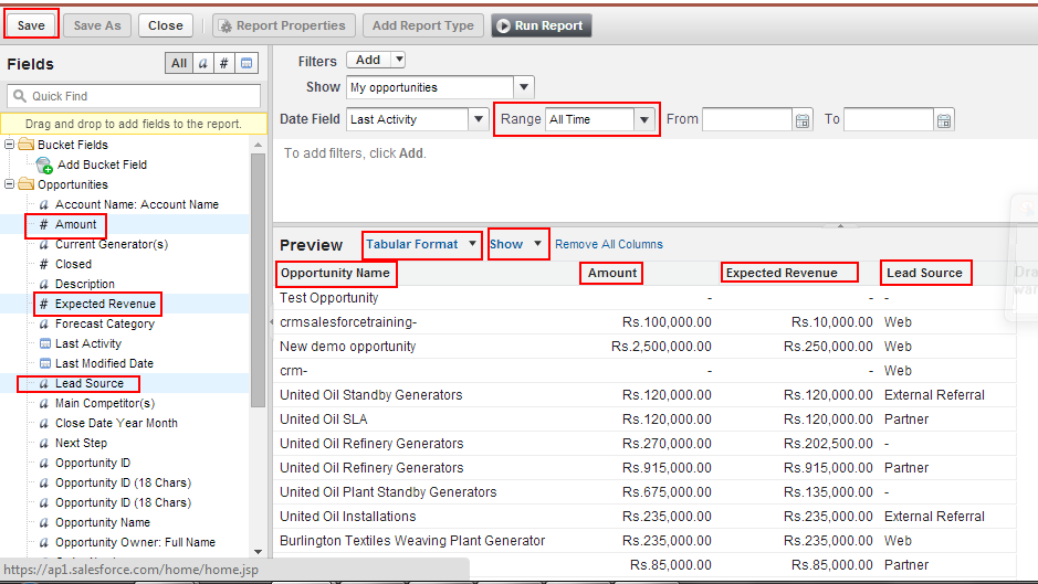 Create Custom Reports With Drag And Drop In Salesforce Daysaver
