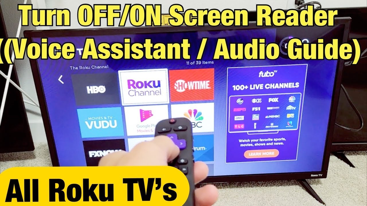 Audio guide on roku TV - Daysaver